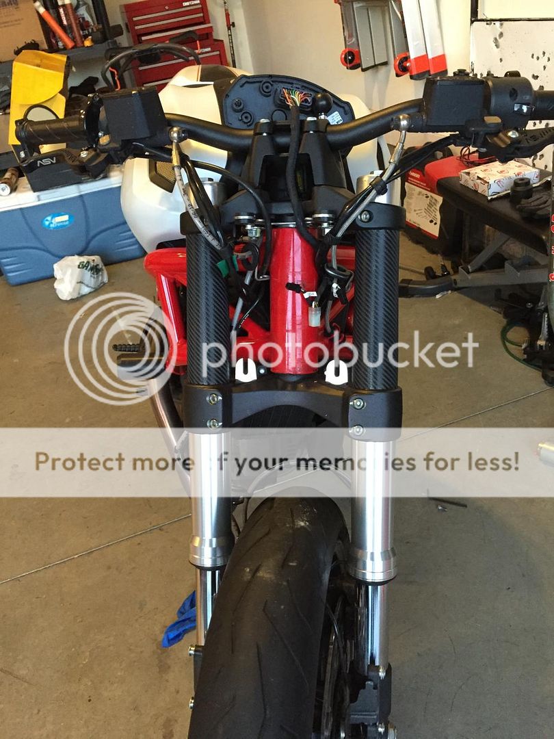 Vinyl Wrapped Forks | Ducati Monster Motorcycle Forum