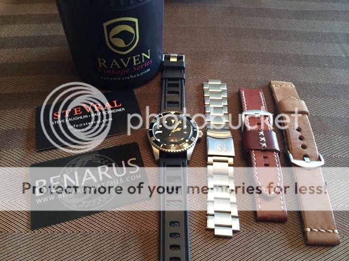 FS: (((SOLD))) Raven Vintage 42mm (w/ extra leather straps ...