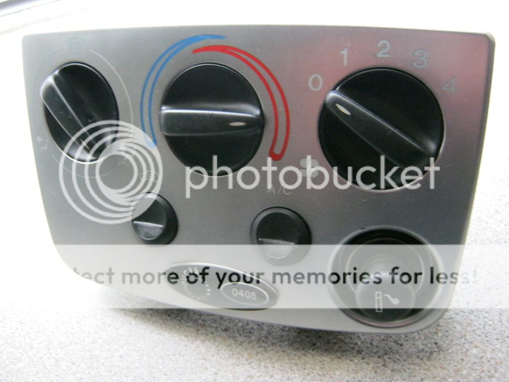 Ford Puma Millennium 405 Heater control panel SORRY SOLD | Project Puma ...